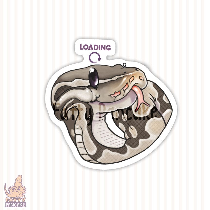 Ball Python Loading Sticker – Fatty Pancake