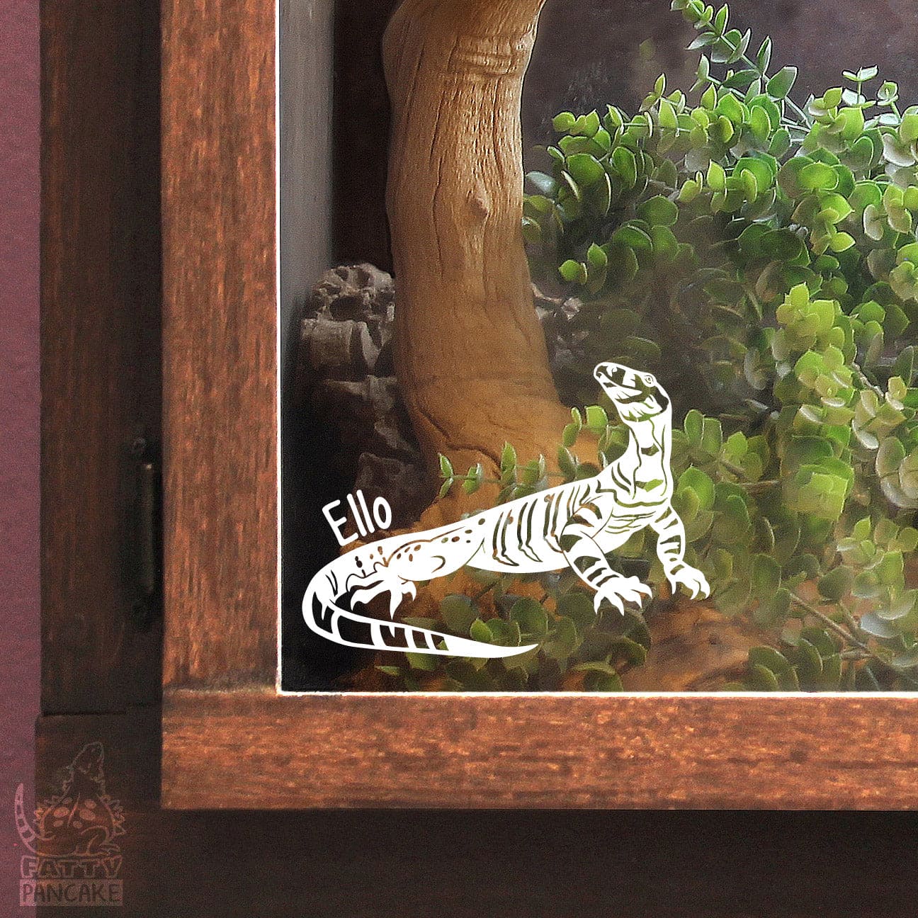 Lace Monitor Decal, Waterproof Vinyl Decal, Cute Reptile Gift – Fatty ...