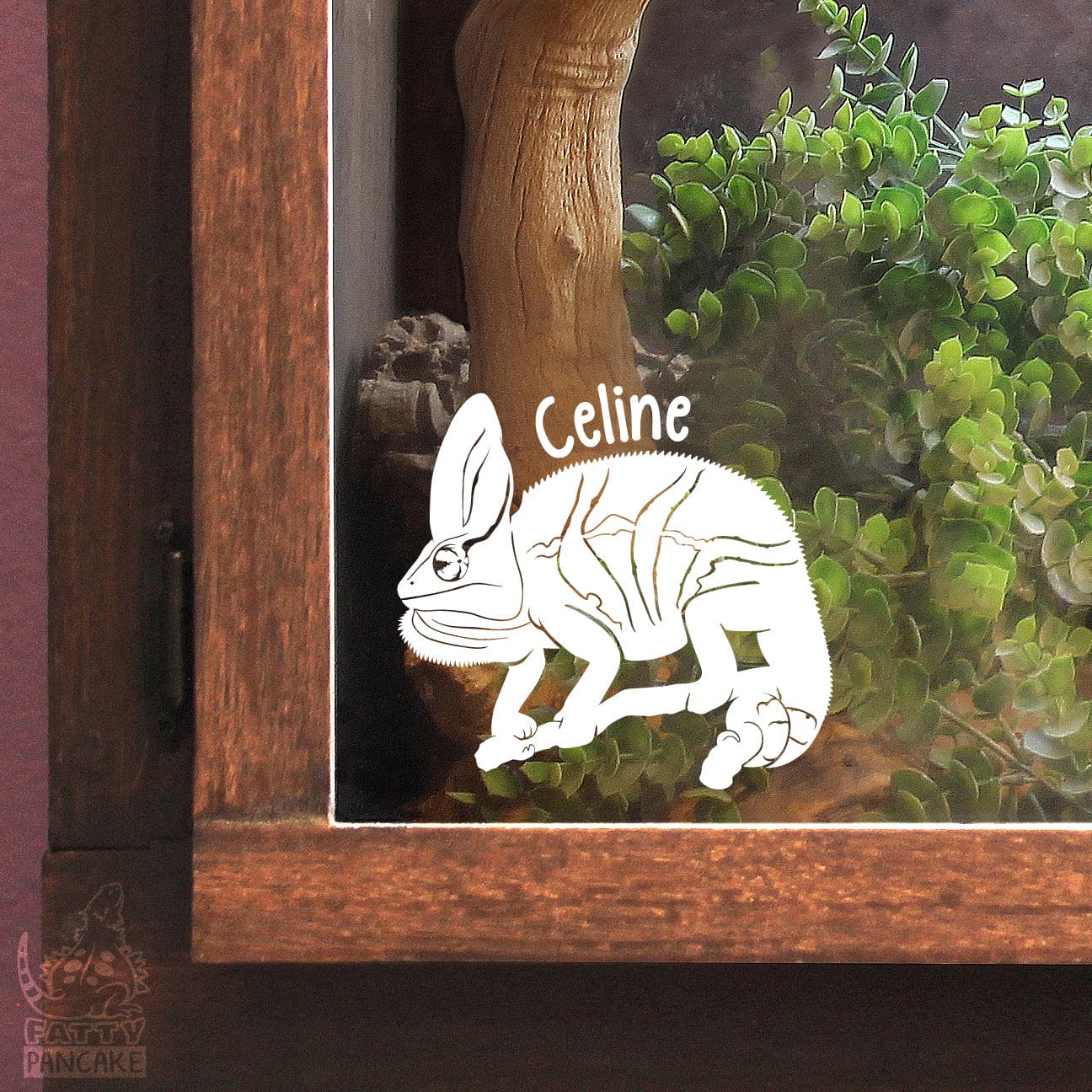 Veiled Chameleon Decal, Waterproof Vinyl Decal, Cute Reptile Gift ...