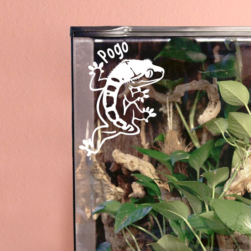 Crested Gecko Frog Butt Decal, Waterproof Vinyl Decal, Cute Reptile Gi ...