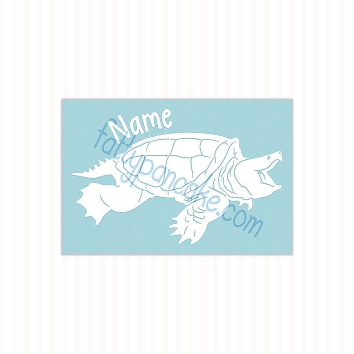 Common Snapping Turtle Decal, Waterproof Vinyl Decal, Cute Reptile Gif ...