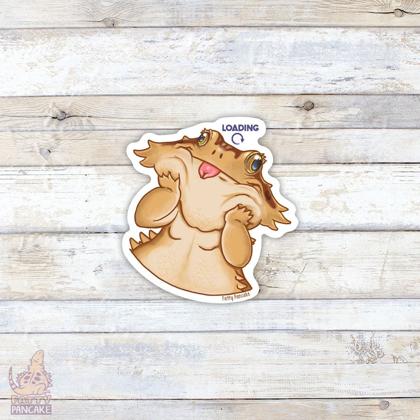Bearded Dragon Loading Sticker – Fatty Pancake