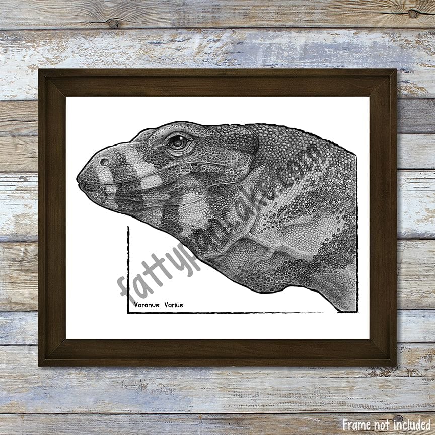 Lace Monitor Art Print, Giclée Archival Wall Décor – Fatty Pancake